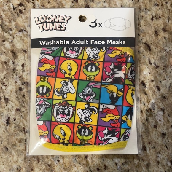 Accessories | Looney Toons Face Mask 3 Pack | Poshmark